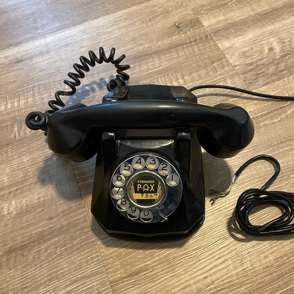 Other | Vintage Black Rotary Phone | Poshmark